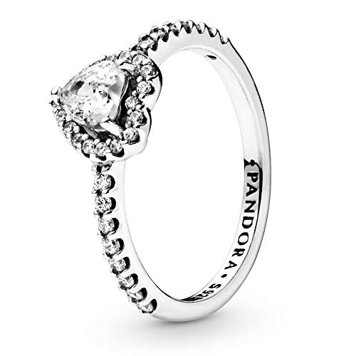 Pandora joyería pendientes de aro en plata de ley barras brillantes en ...